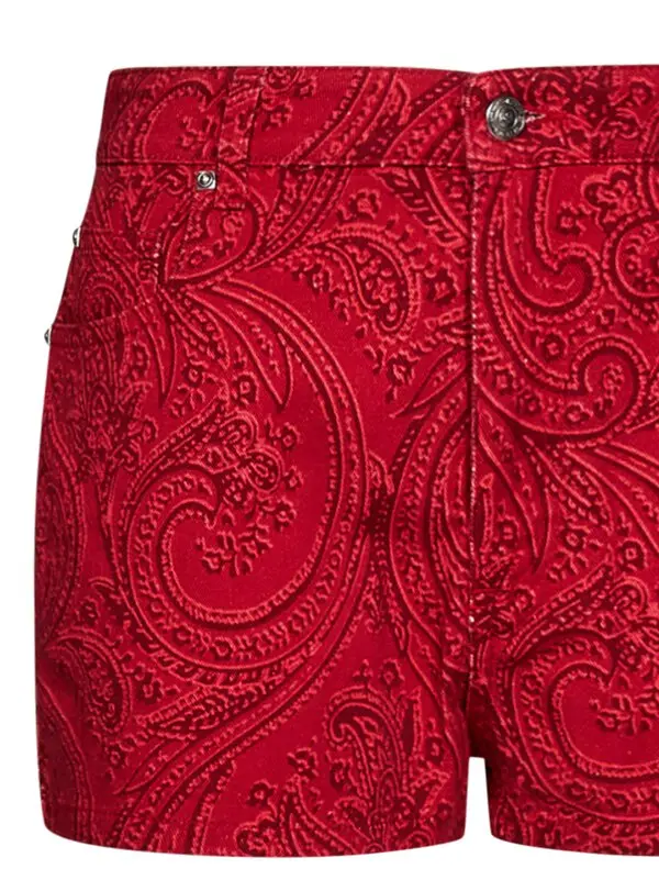 Etro Paisley Print Tailored Shorts