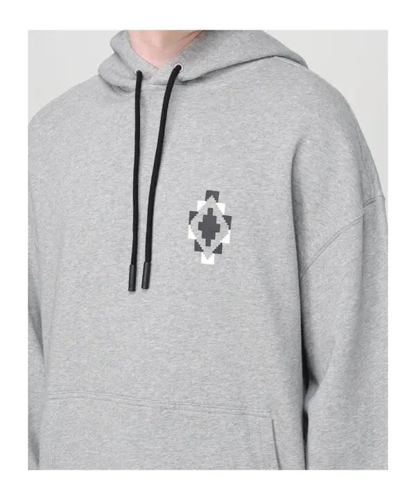 MARCELO BURLON COUNTY OF MILAN Logo Printed Drawstring Hoodie