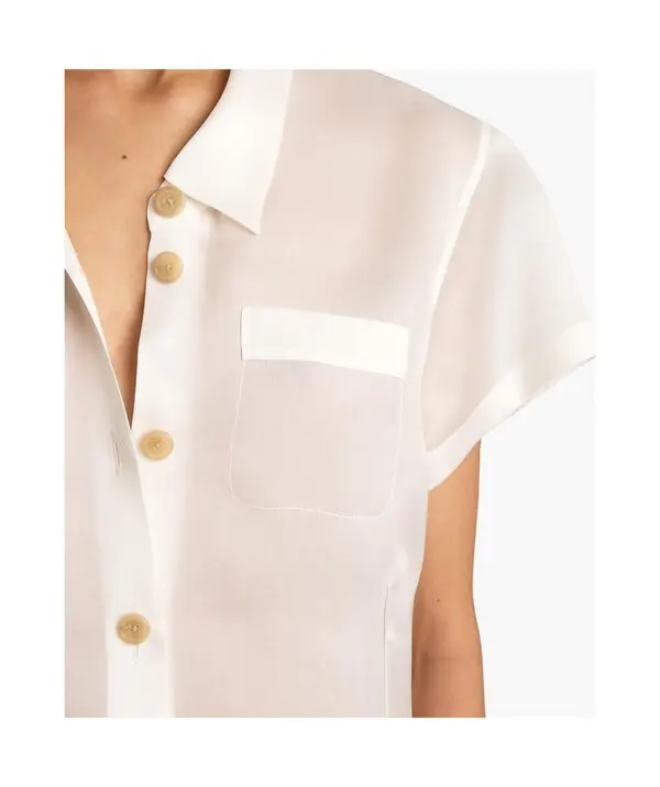 Khaite Keefe Silk Organza Shirt - White