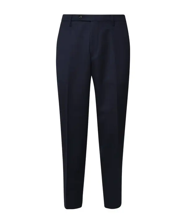 MICHAEL COAL Tailored Zip Closure Pants - Navy