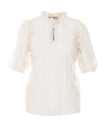 TWINSET Short-sleeved Lace Blouse - No