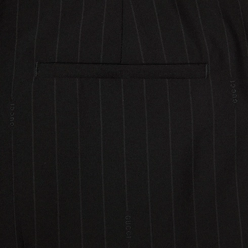 Gucci Pinstripe Wool Jacquard Trousers