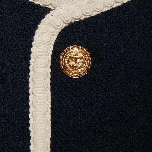 Gucci Chlorophyll Formula Embroidered Tweed Jacket