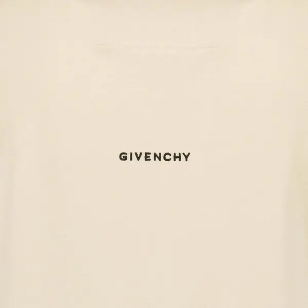 Givenchy 4g Embroidered Crewneck T-shirt - Light Beige