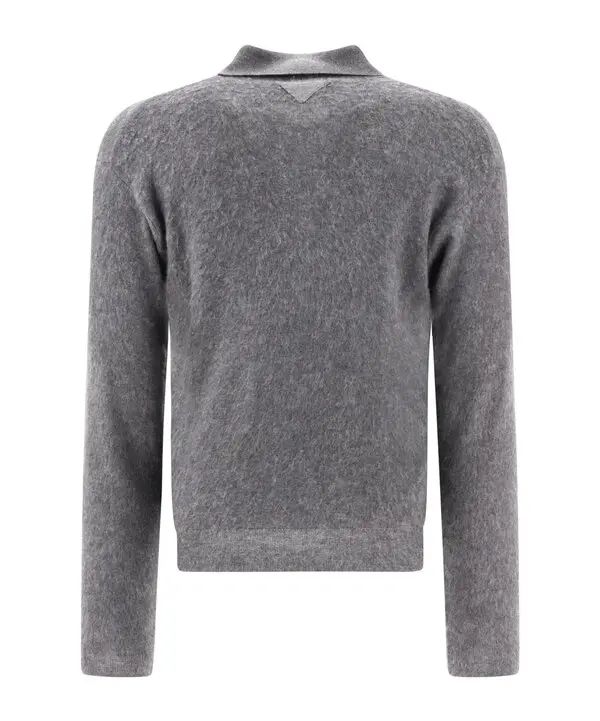 Prada Cashmere And Silk Polo Sweater