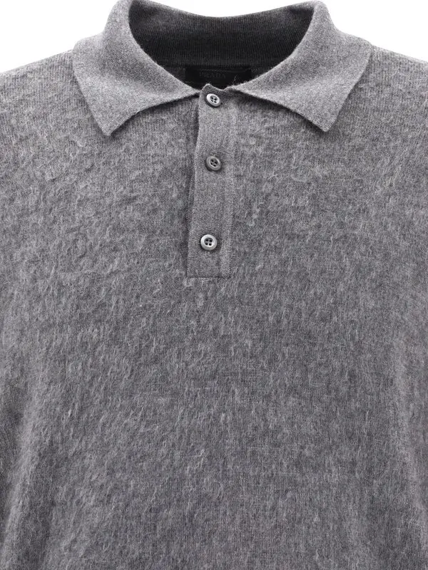 Prada Cashmere And Silk Polo Sweater