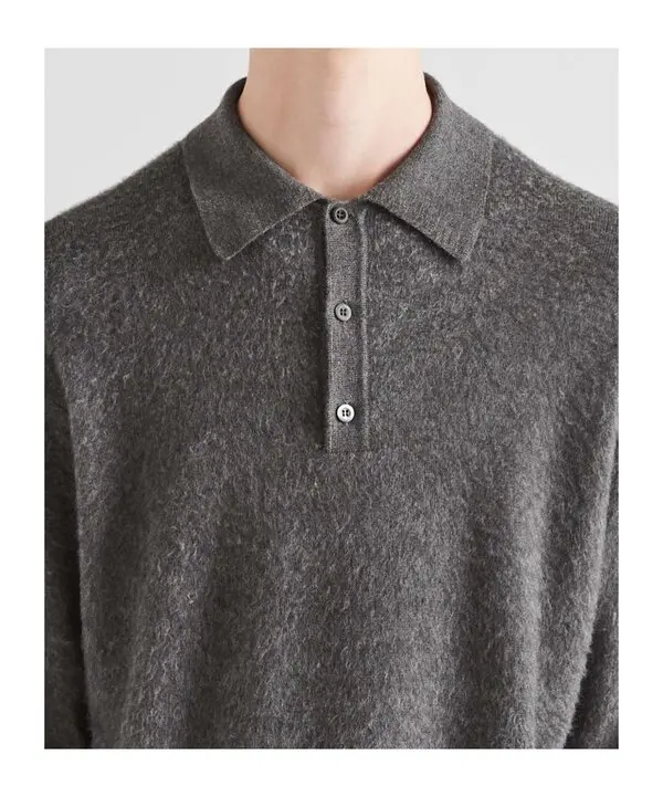 Prada Cashmere And Silk Polo Sweater