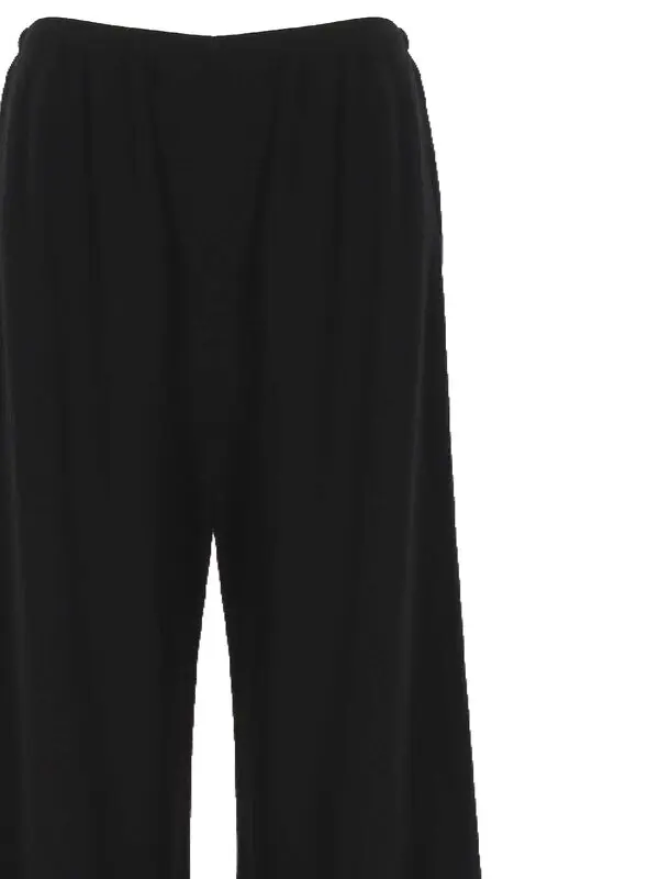 THE ROW Straight-leg Trousers - Black