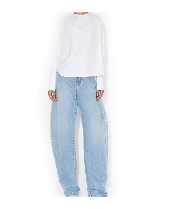 Alaïa Ruched Long-sleeve Shirt