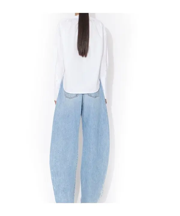 Alaïa Ruched Long-sleeve Shirt