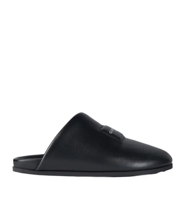Givenchy Logo Patch Slippers - Black