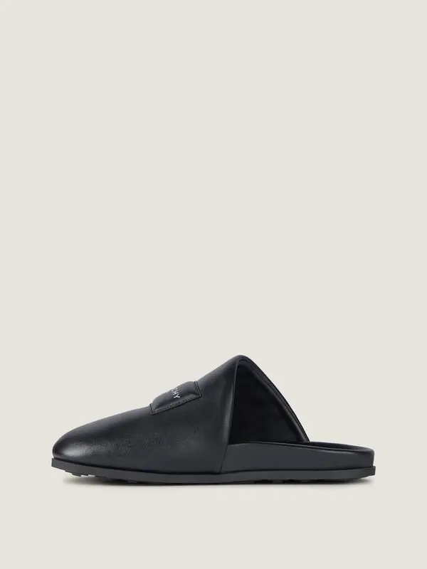 Givenchy Logo Patch Slippers - Black
