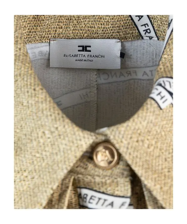 Elisabetta Franchi Sleeveless Shirt With Logo Print