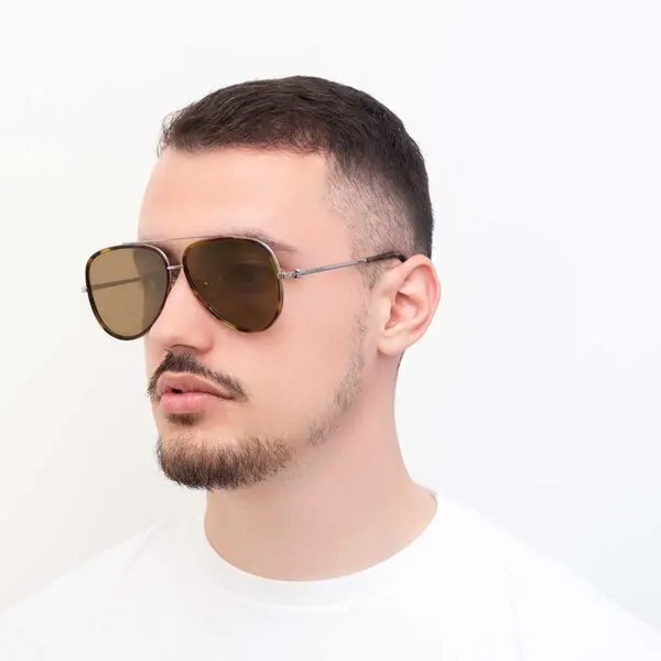 Alexander McQueen Aviator Sunglasses - Green