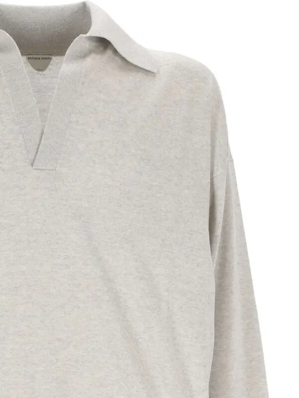 Bottega Veneta Embroidered Knitted Polo Shirt