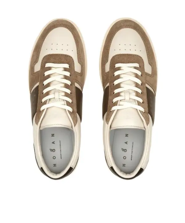 Hogan H-tv Sneakers - Brown/ivory