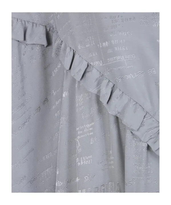 MAISON MARGIELA V-neck Midi Dress With Long Sleeves And Button Closure