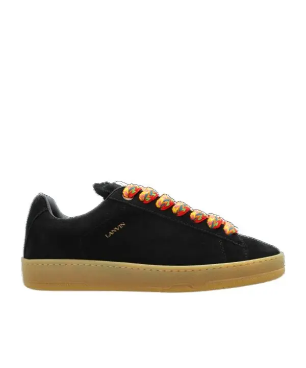 LANVIN Curb Lite Lace-up Sneakers - Black