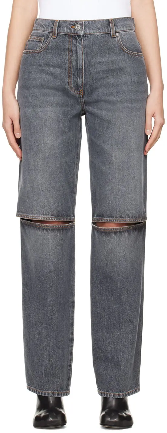 J.W.ANDERSON Jw Anderson Cut-out Detailed Denim Jeans