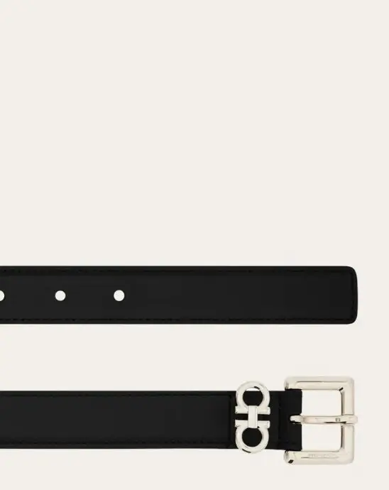 FERRAGAMO Gancini Buckle Belt - Black