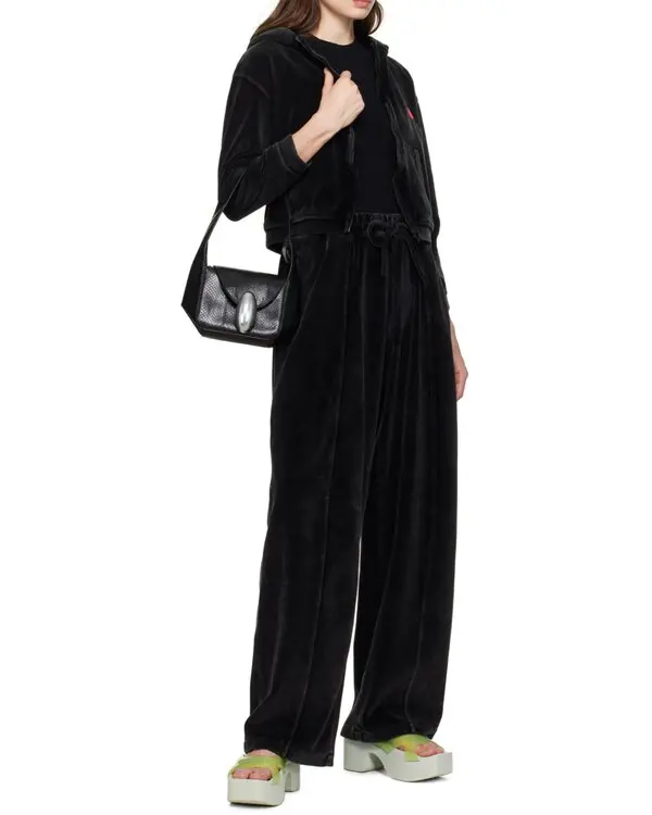 Alexander Wang Full Zip Velvet Hoodie