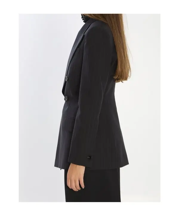 Gucci Double-breasted Striped Blazer