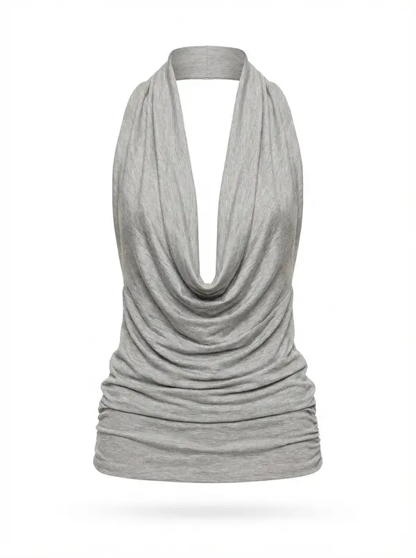 AYA MUSE Draped Halterneck Top