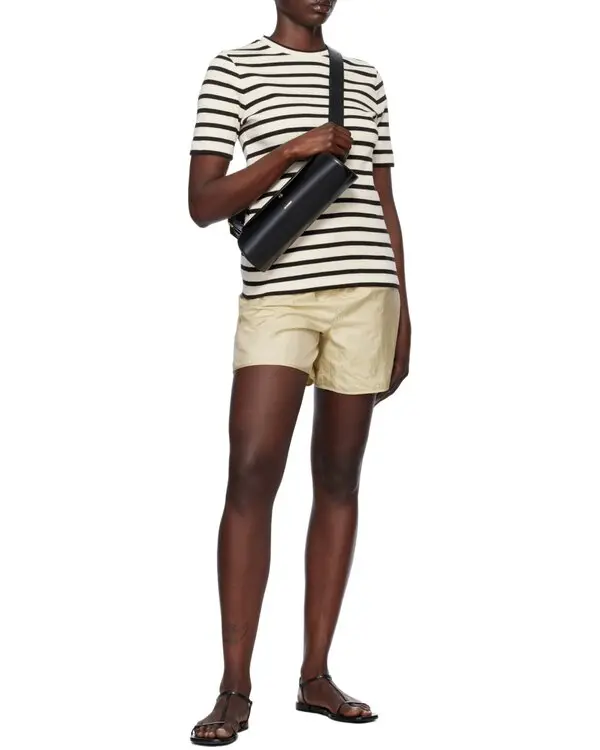 JIL SANDER Small Cannolo Shoulder Bag - Black
