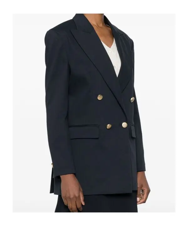 P.a.r.o.s.h Double Breasted Blazer With Flap Pockets