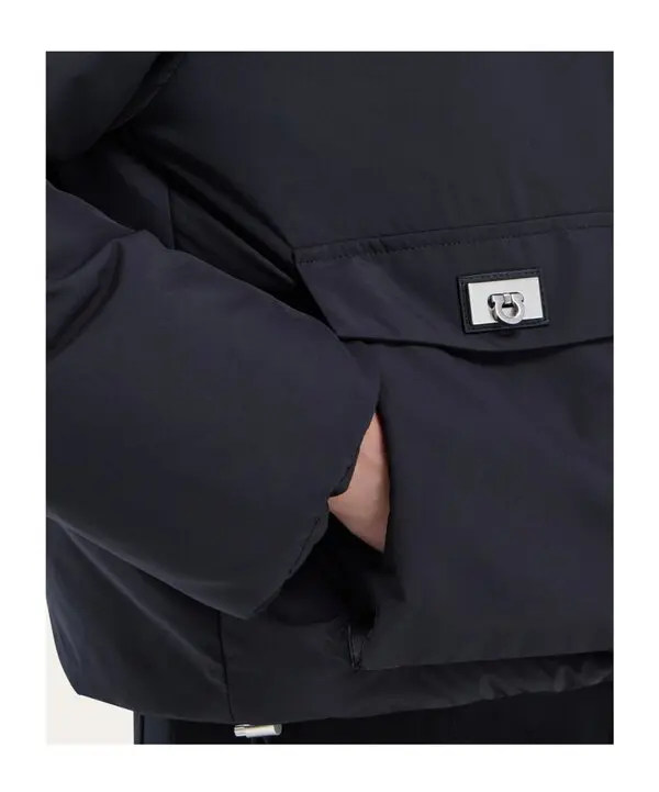 FERRAGAMO Zip-up Hooded Padded Jacket