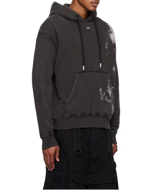 Off-White Blurred Mary Skate Drawstring Hoodie
