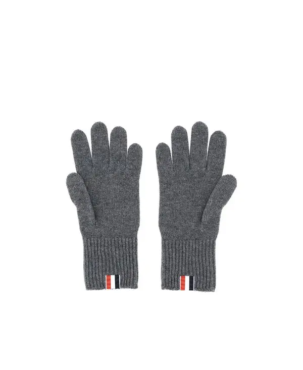 Thom Browne Five-finger Gloves - Gray
