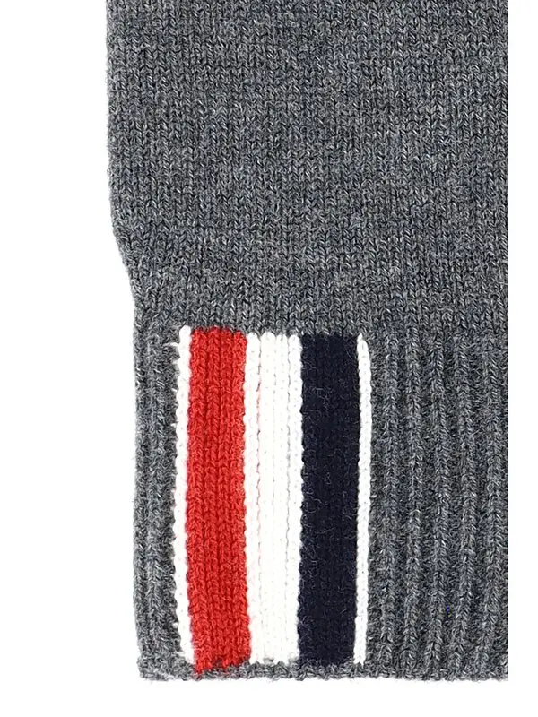 Thom Browne Five-finger Gloves - Gray