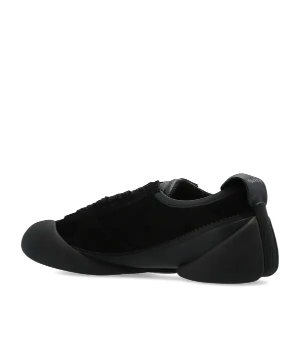 Alexander McQueen Round Toe Low Top Sneakers - Black