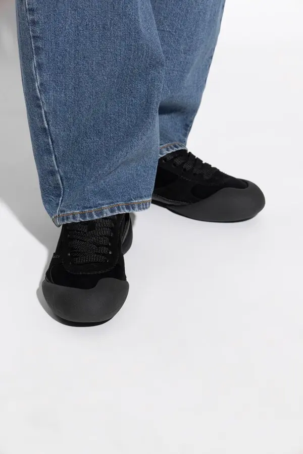 Alexander McQueen Round Toe Low Top Sneakers - Black