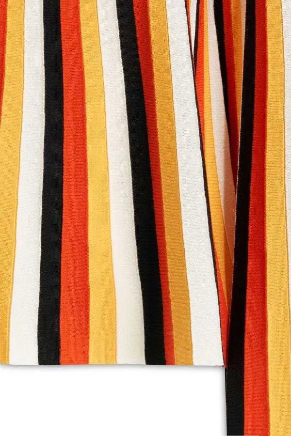 Chloé Off-the-shoulder Striped Fine Knit Top