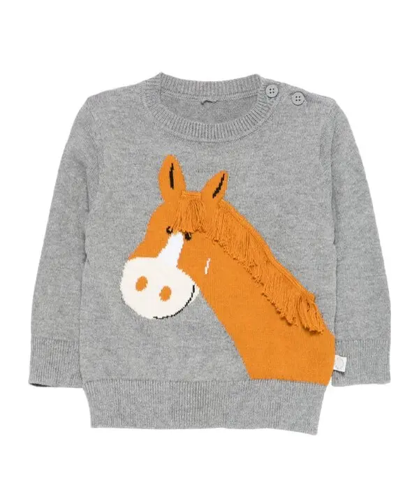 Stella McCartney Horse Pattern Sweater - Grey