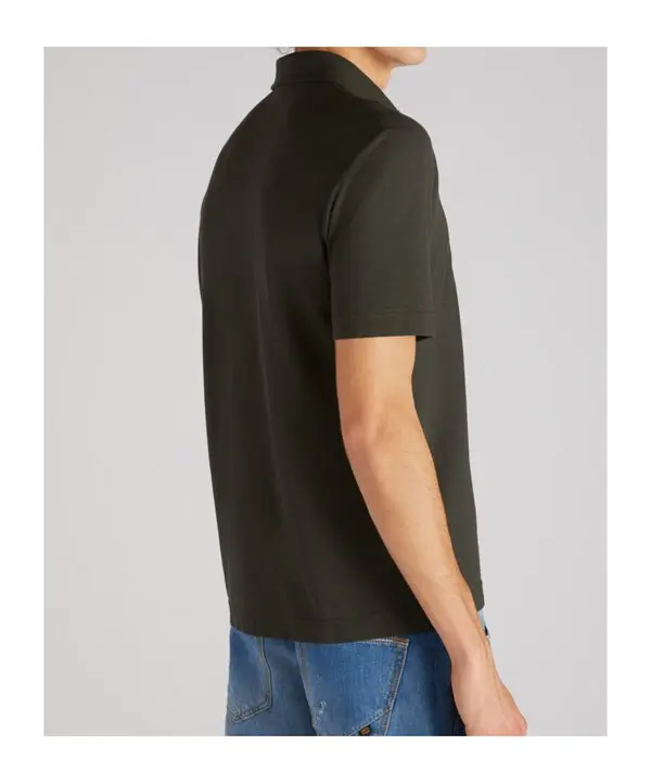 ZANONE Buttoned Polo Shirt - Black