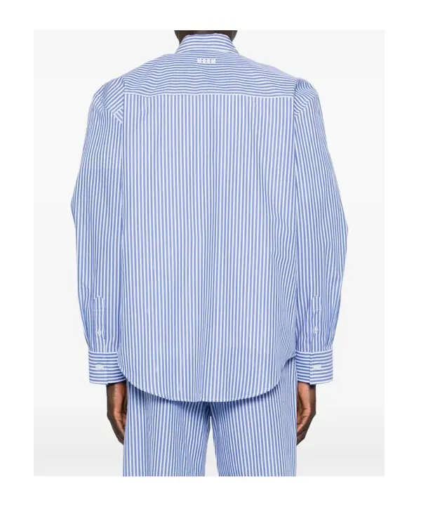MSGM Striped Logo Shirt