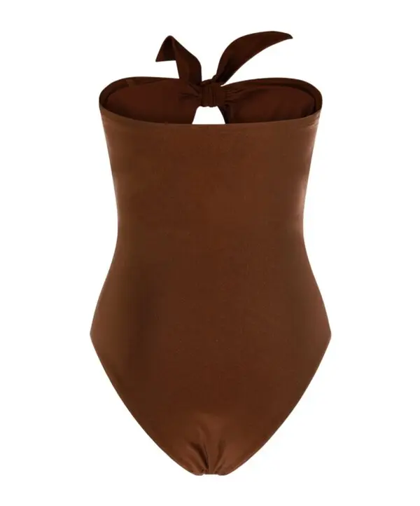 Zimmermann Sea Cut-out One-piece Swimsuit - Brown