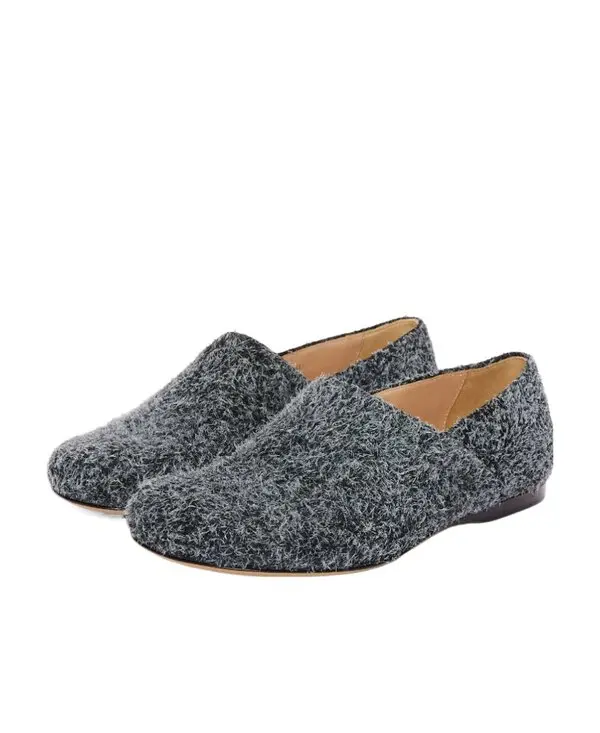 Loewe Campo Slipper In Brushed Suede