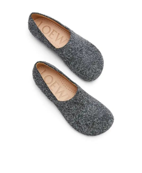 Loewe Campo Slipper In Brushed Suede