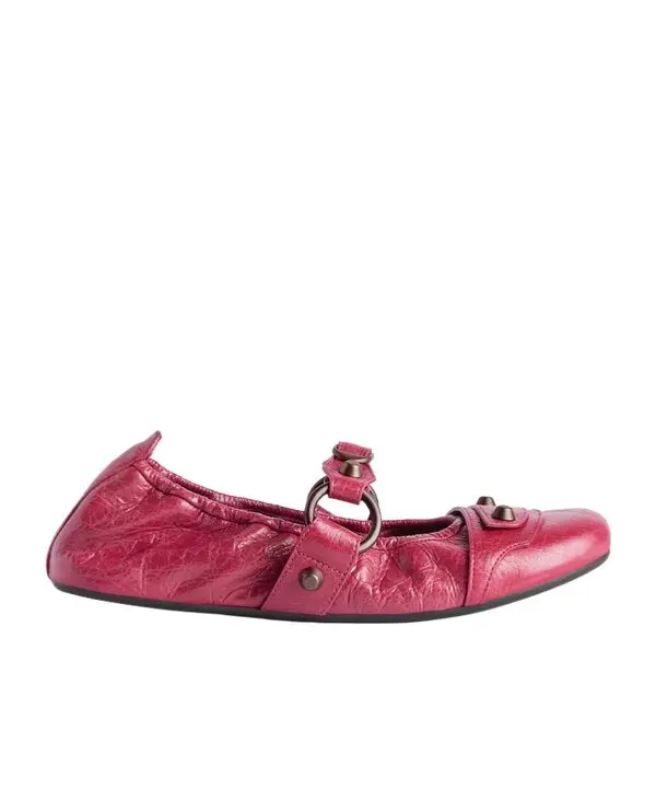 Balenciaga Buckle Detailed Flat - Red