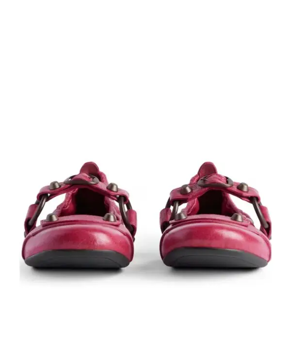 Balenciaga Buckle Detailed Flat - Red