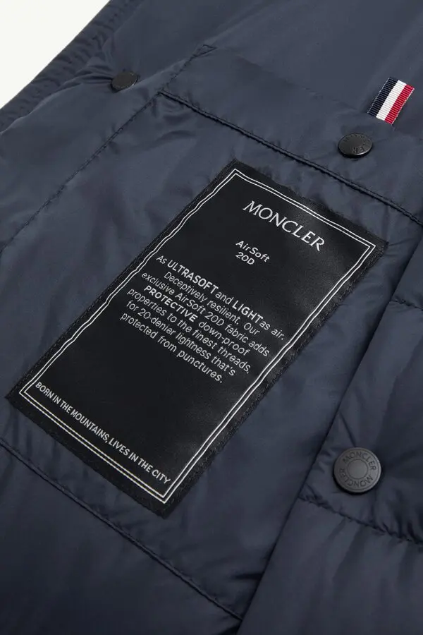 Moncler Lyco High-neck Quilted Jacket - Blue