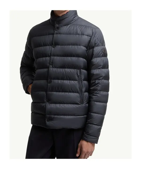 Moncler Lyco High-neck Quilted Jacket - Blue
