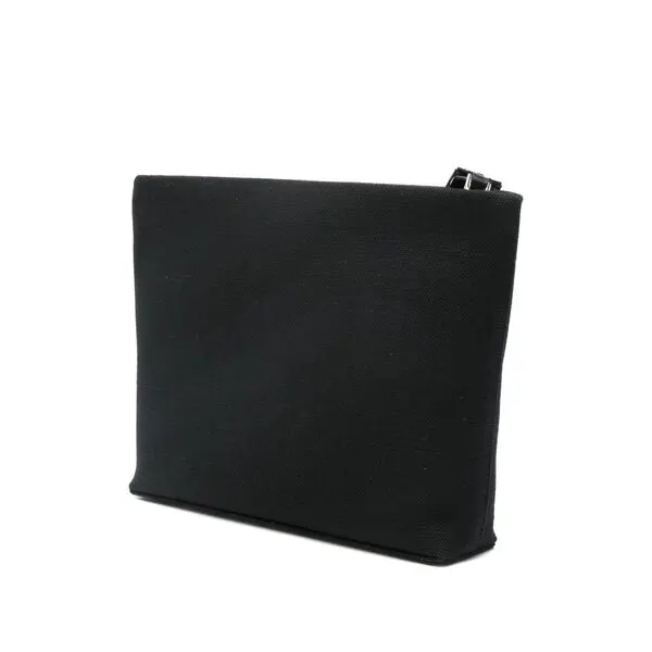 Givenchy Paris Signature Logo Zipped Pouch - Black