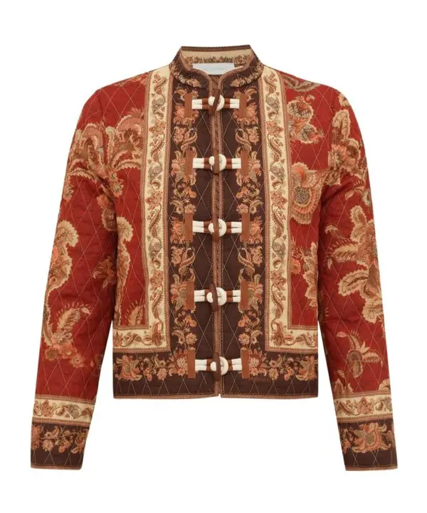 Zimmermann Aster Quilted Bomber Jacket - Spliced