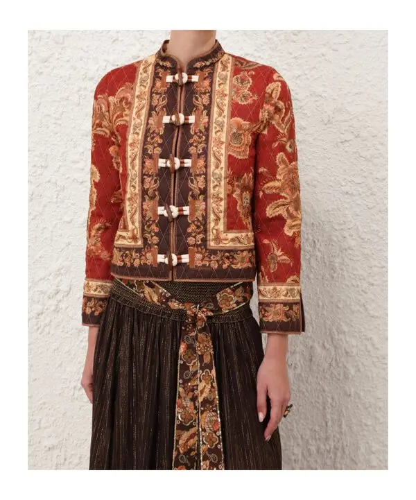 Zimmermann Aster Quilted Bomber Jacket