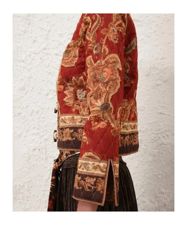 Zimmermann Aster Quilted Bomber Jacket